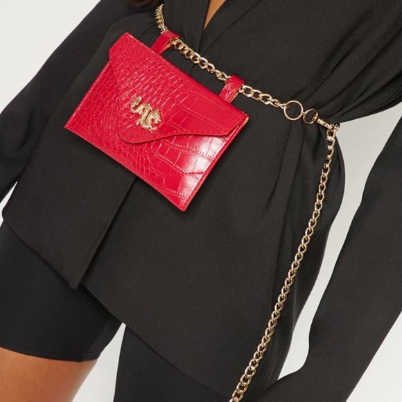 PrettyLittleThing | Bags | Red Dragon Fanny Pack | Poshmark